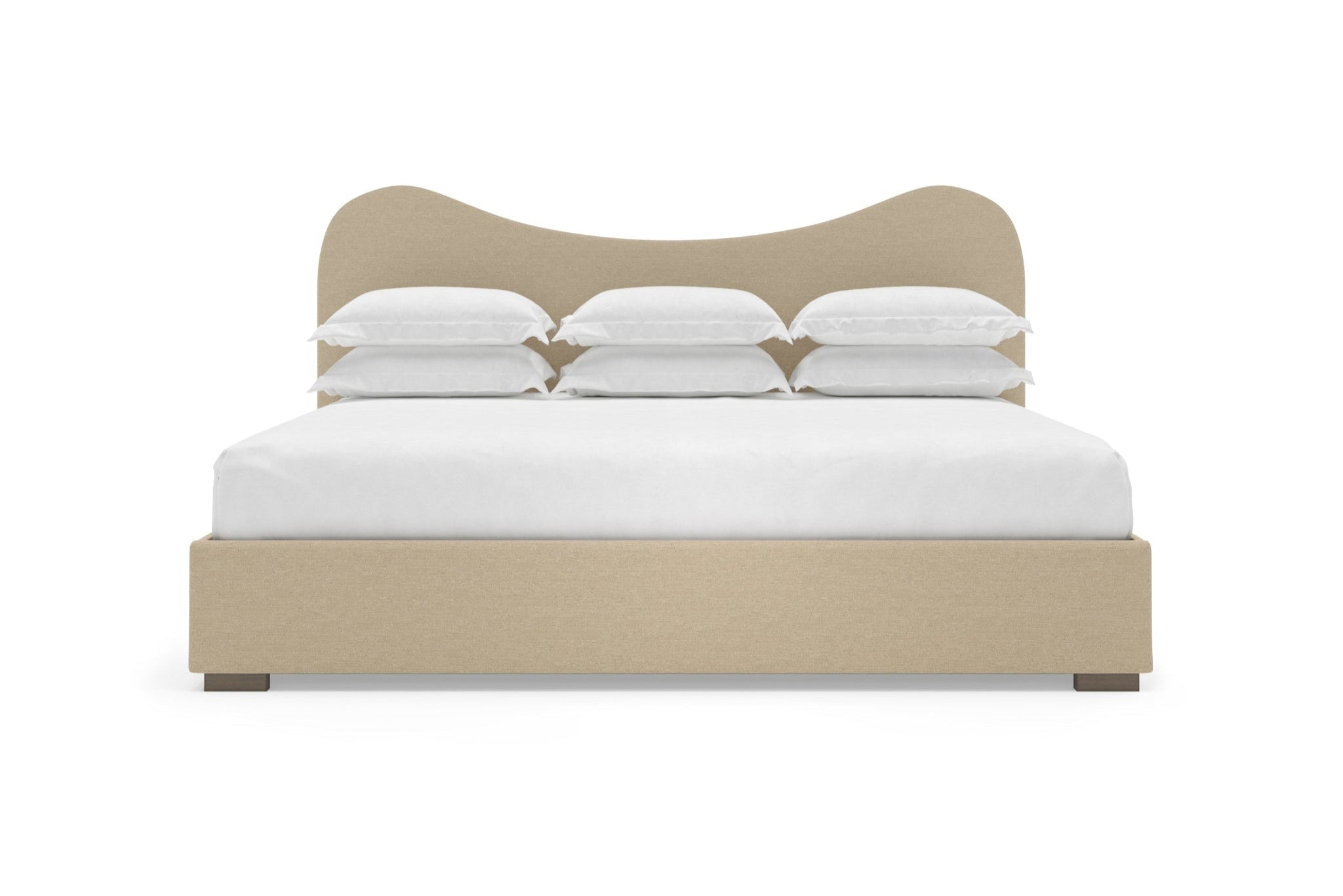 Wave Alaskan King Bed Frame - Sculpted Charm Meets Coastal Calm