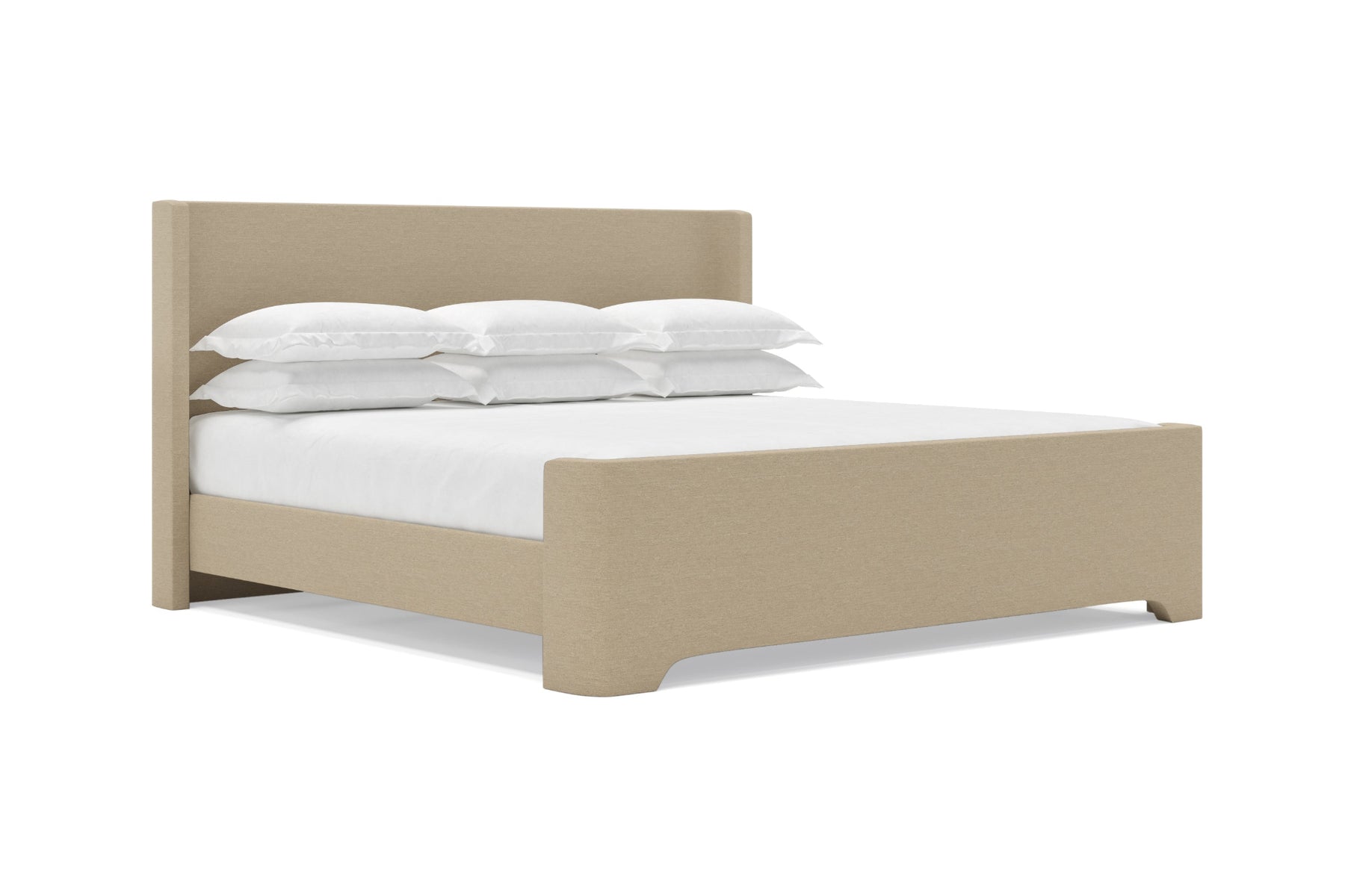 The Celine Alaskan King Bed - Sleek, Soft, Stunning
